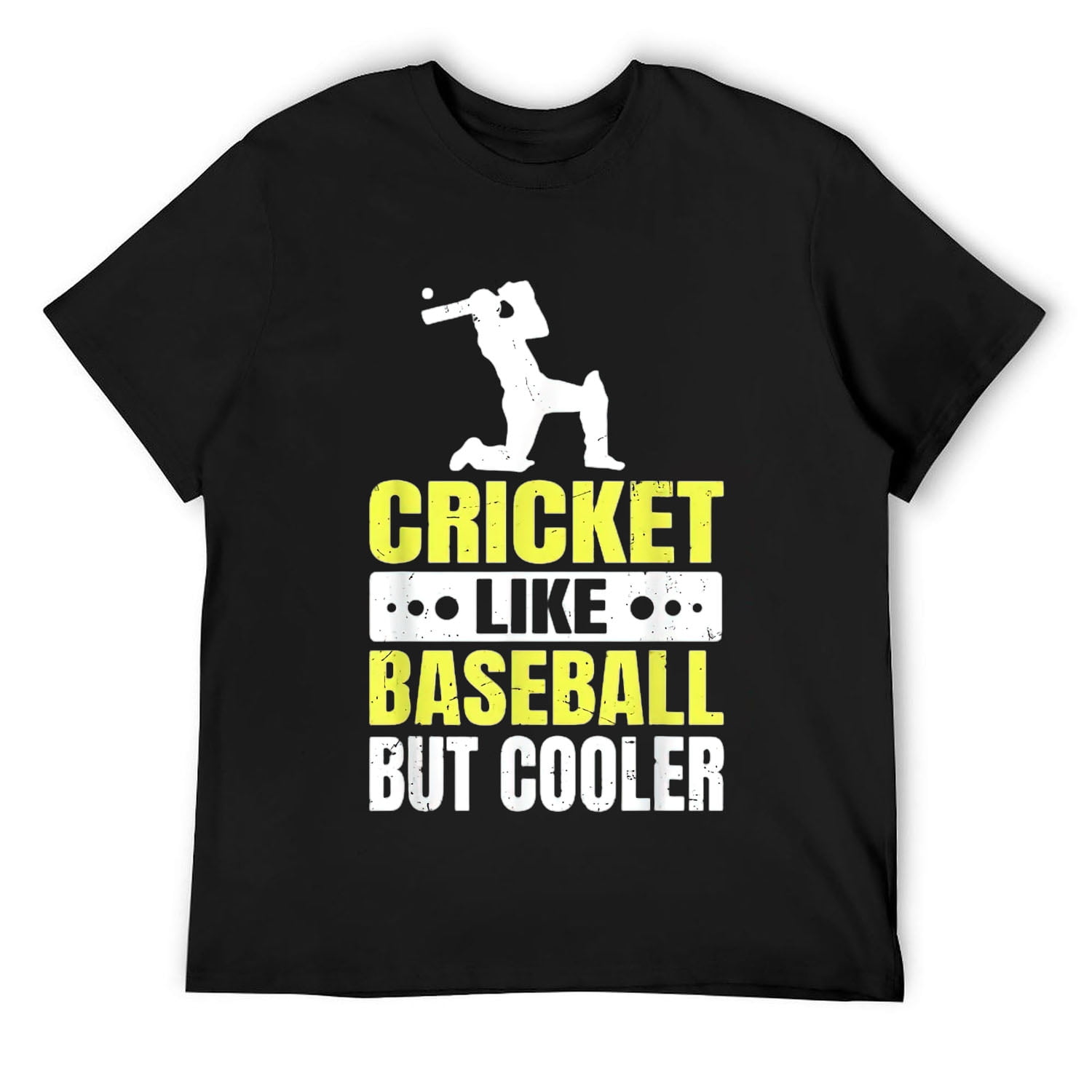 Mens Cricket - like baseball but cooler Design for a Cricketer T-Shirt ...