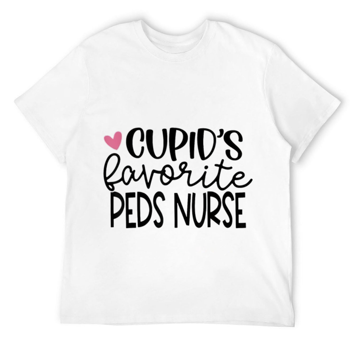 Mens Cupids Favorite Nurse Funny Valentine's Day Pediatric Nurse T ...