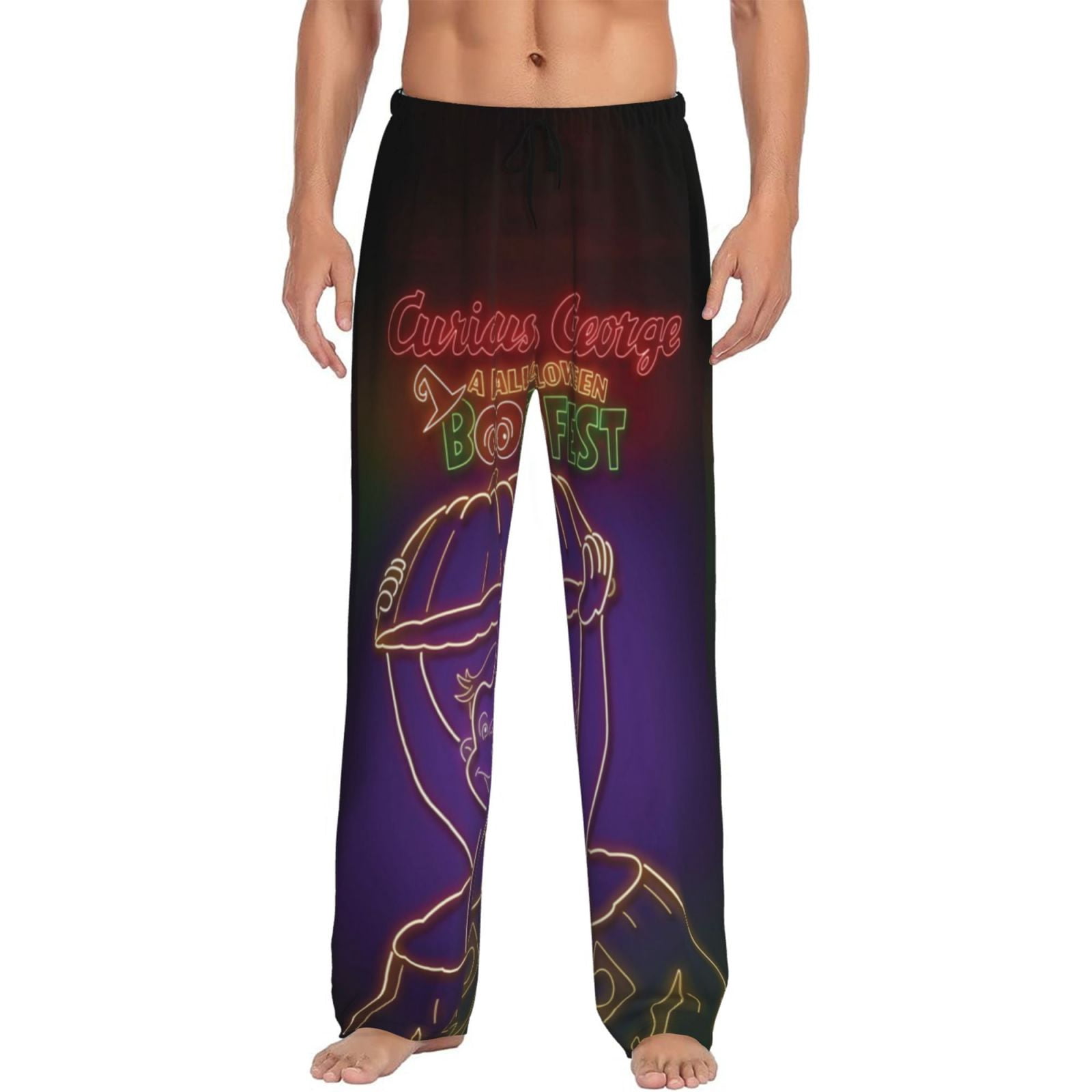 Mens Curi-ous Geor-ge Pajama Pants Lounge Pants Super Soft Pajama ...