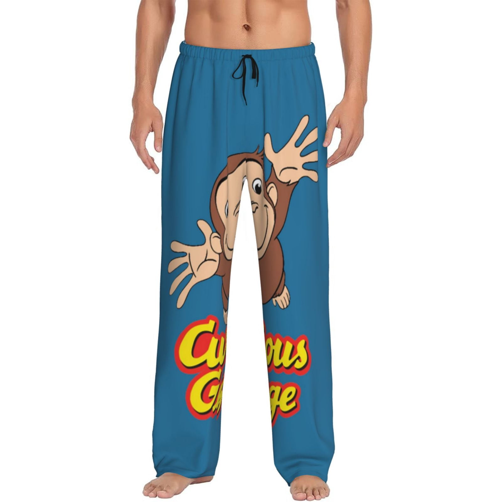 Mens Curi-ous Geor-ge Pajama Pants Lounge Pants Super Soft Pajama ...