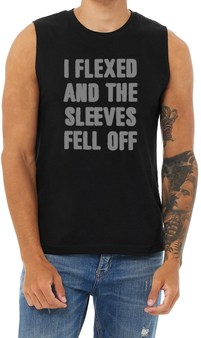 Mens Cut Off Shirts Sleeveless Muscle Tee Gym Workout Funny - Walmart.com