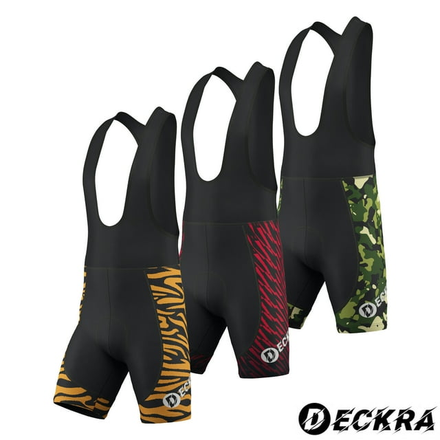 Mens Cycling Bib Shorts Pants 3D Gel Padded Mesh Top Bicycle Tights ...