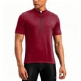 Mens Cycling Jersey Mountain Bike Shirts Half Zip Biking Tops Bicycle ...