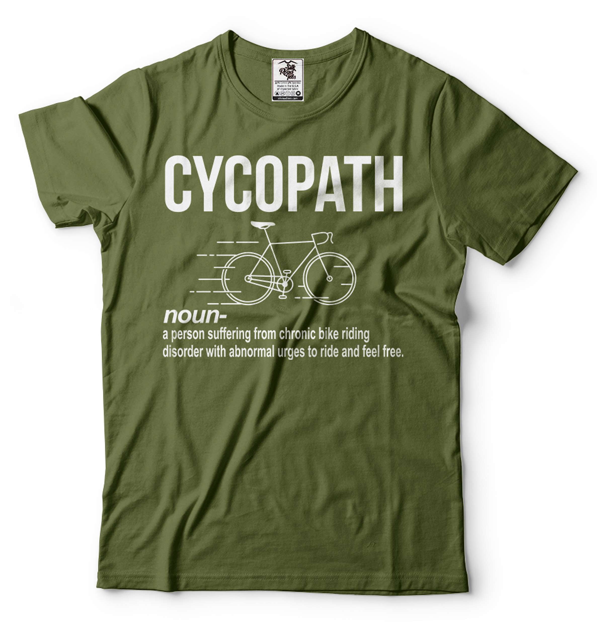 Mens Cycopath Definition Shirt Funny Bike Bicycle Shirts Biker Gifts ...