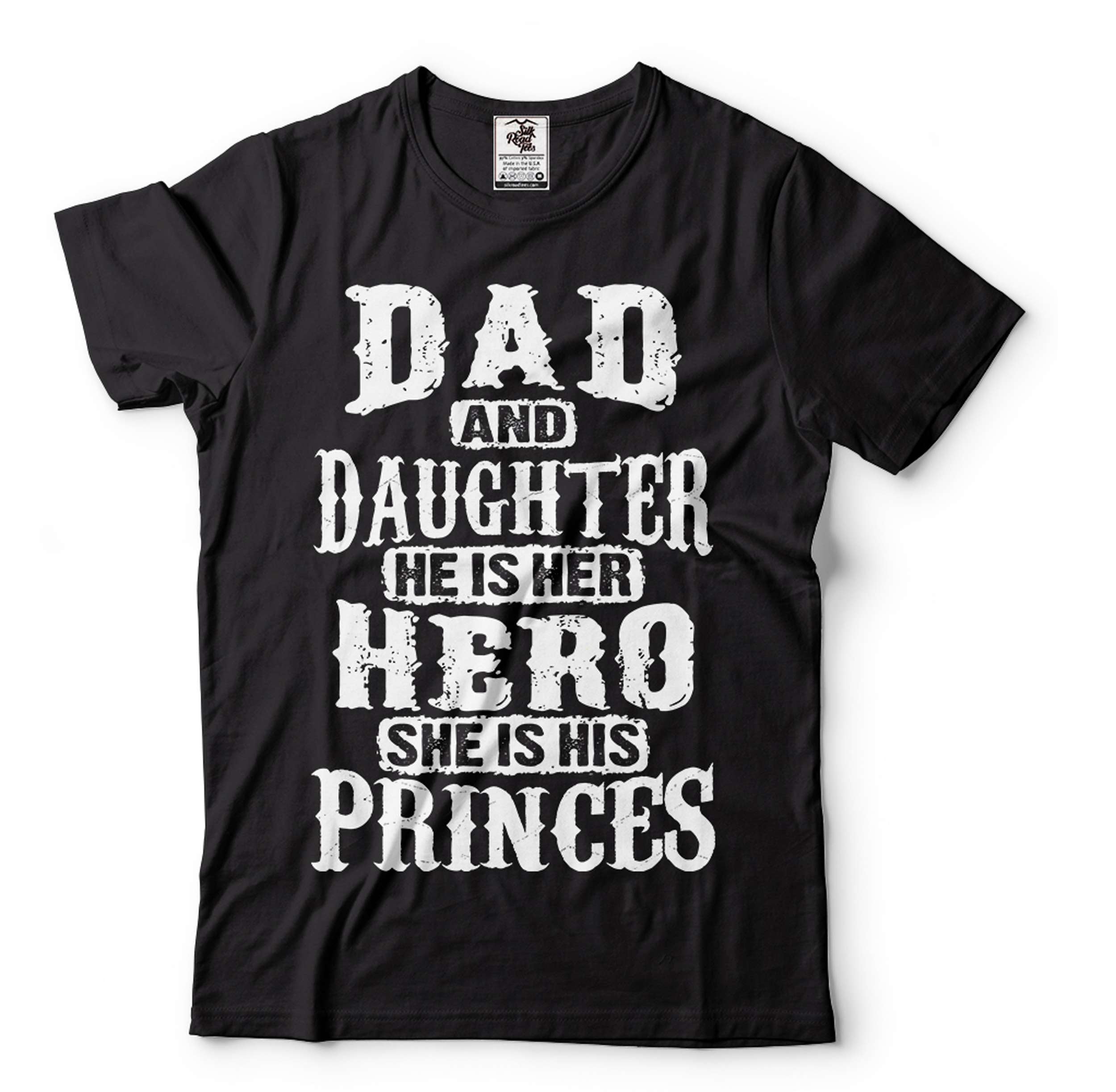 Mens Dad And Daughter Shirt Father Daughter Shirt He Is Her Hero And ...
