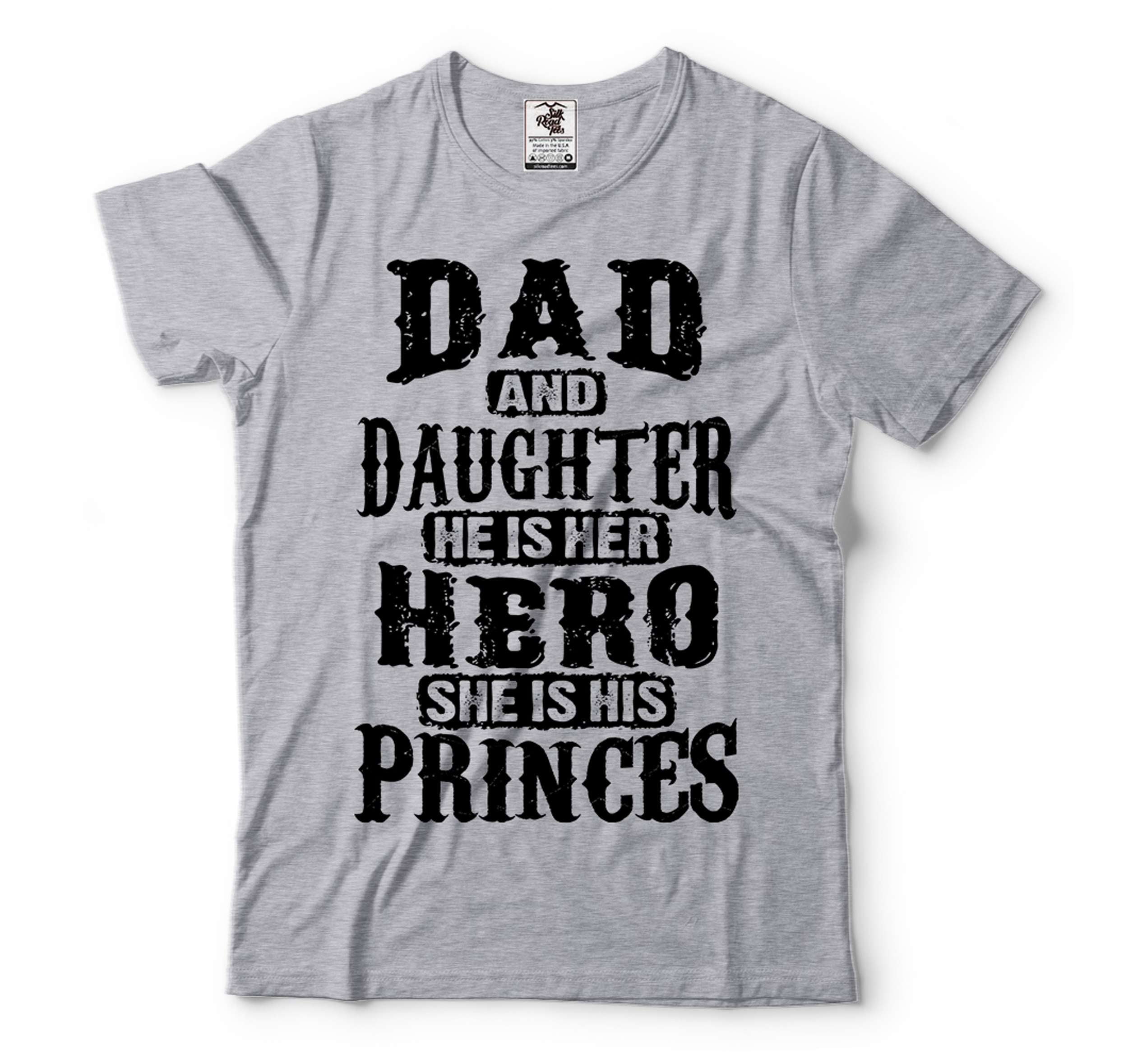 Mens Dad And Daughter Shirt Father Daughter Shirt He Is Her Hero And ...