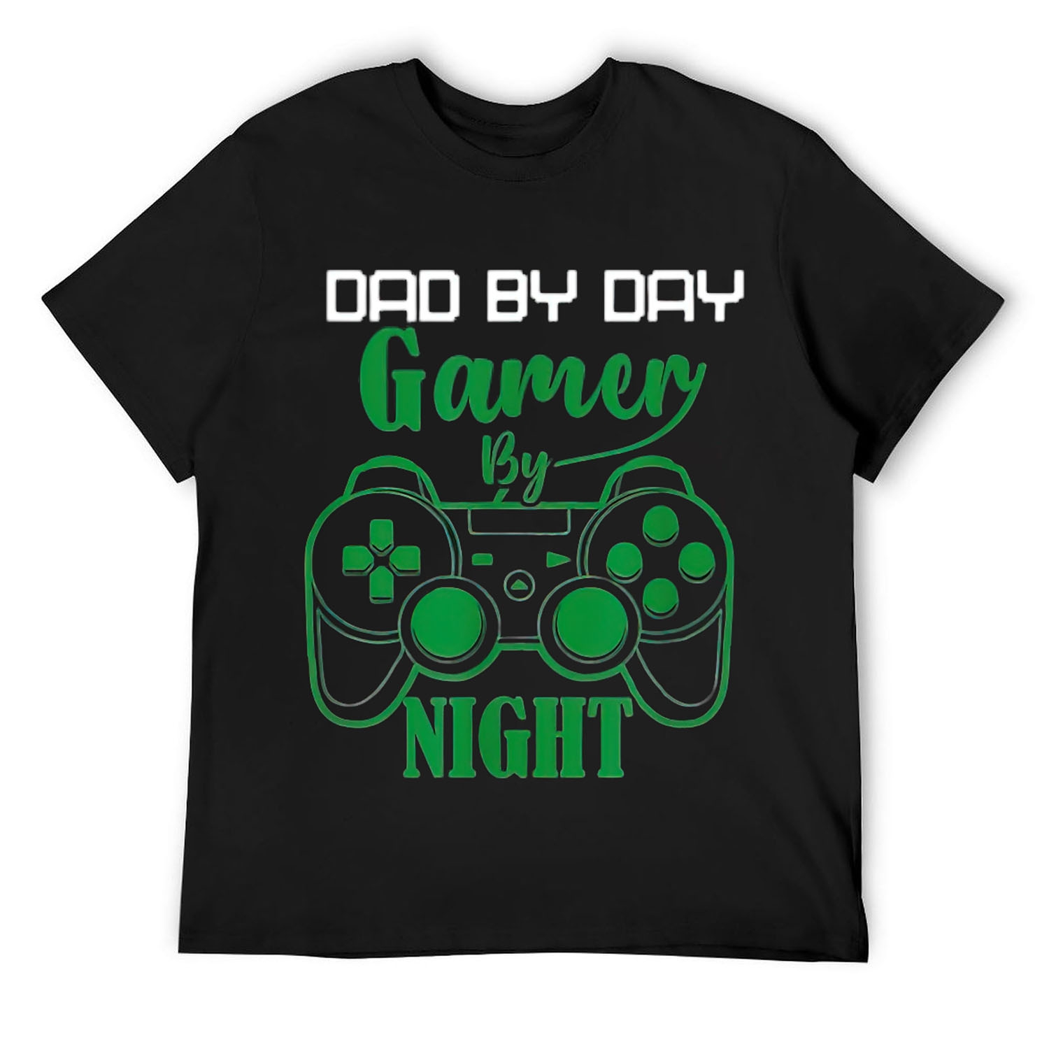 Mens Dad by day gamer by night - Fathers Day Gamer Dad T-Shirt Black 4X ...