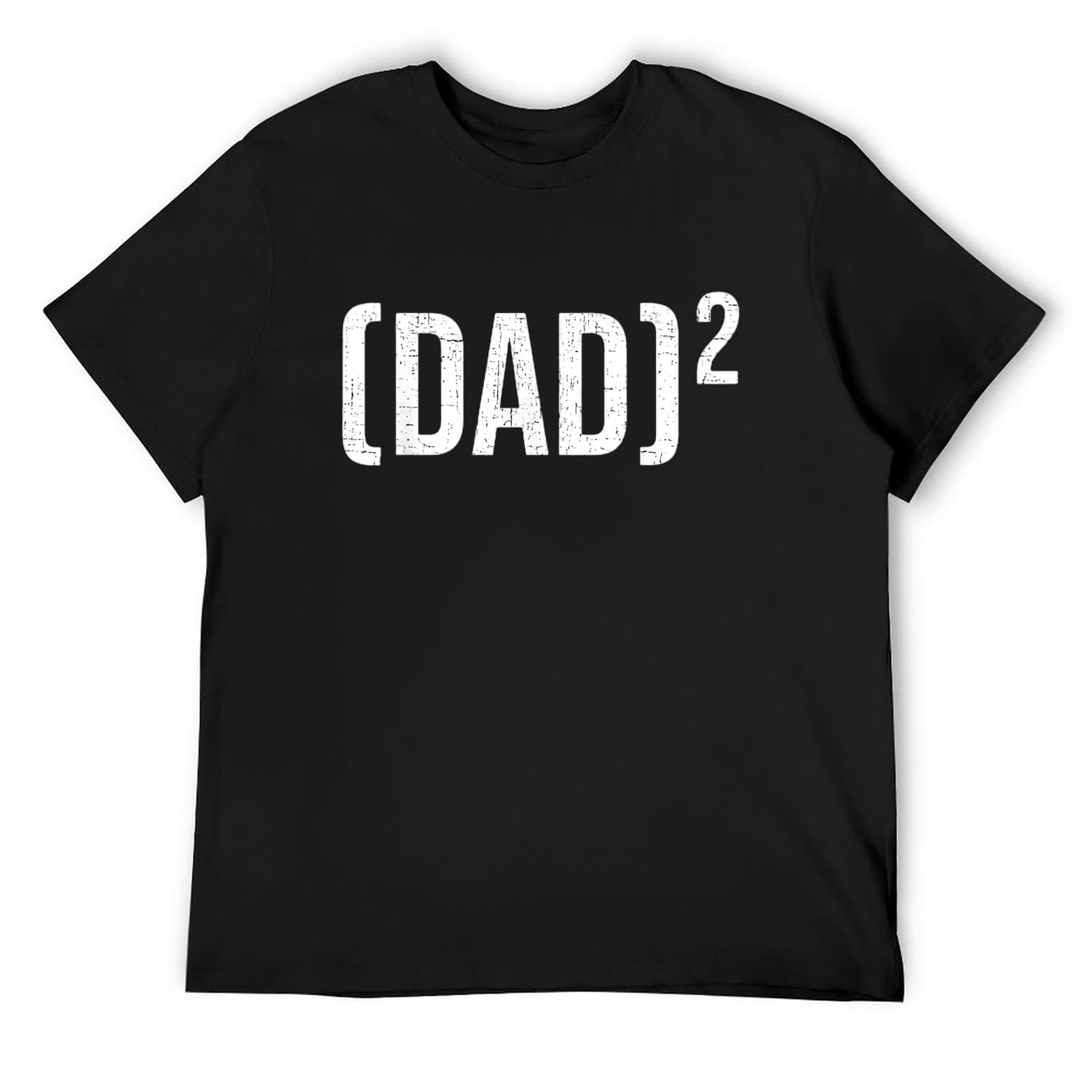 Mens Dad2 Father Of Two Kids Fathers Day Dad T-Shirt Black 4X-Large ...