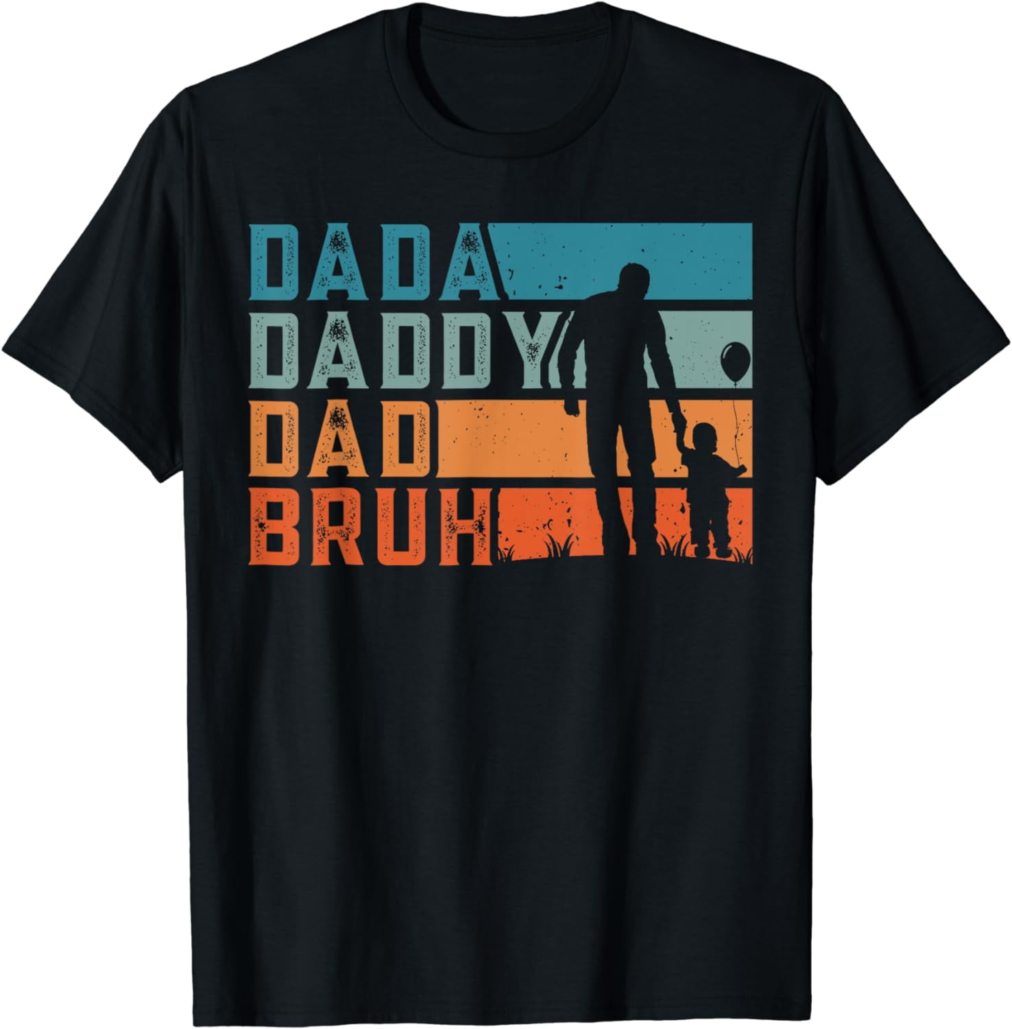 Mens Dada Daddy Dad Bruh Fathers Day Vintage Funny Father T-Shirt - Walmart.com