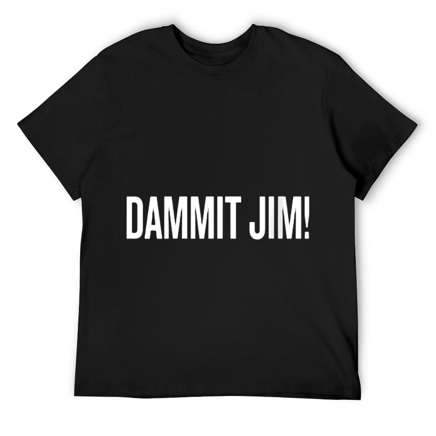 Mens Dammit Jim Halloween Christmas Funny Cool Holidays Round Neck T ...