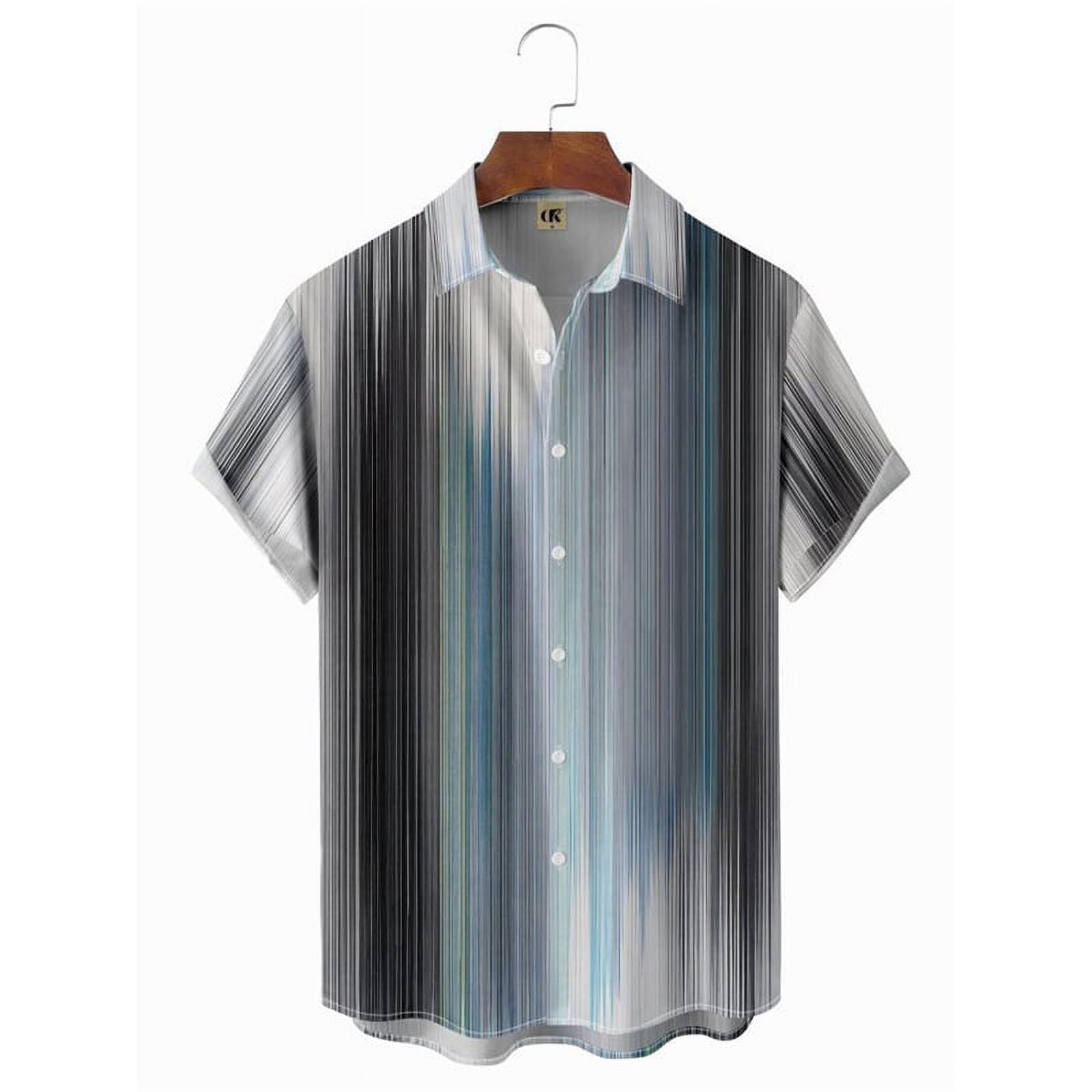 Mens Designer Clothing 3D Printing Shirts Oversized Summer Travel ...