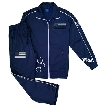 Men Tracksuit USA Sports Team Flag Print Top and Bottom Outfit ...