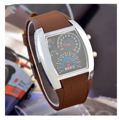 Mens Digital Aviation Watch - LED Electronic Sports Watch with Calendar ...