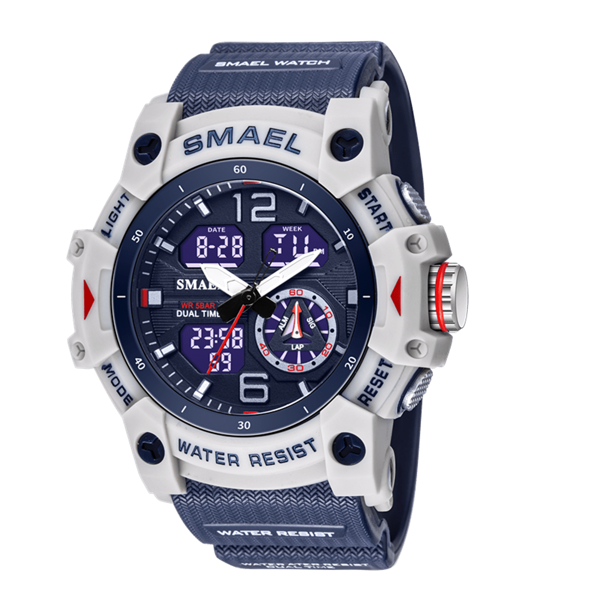 Mens Digital Watch LED Backlight Wristwatch Outdoor Sport Watch with ...