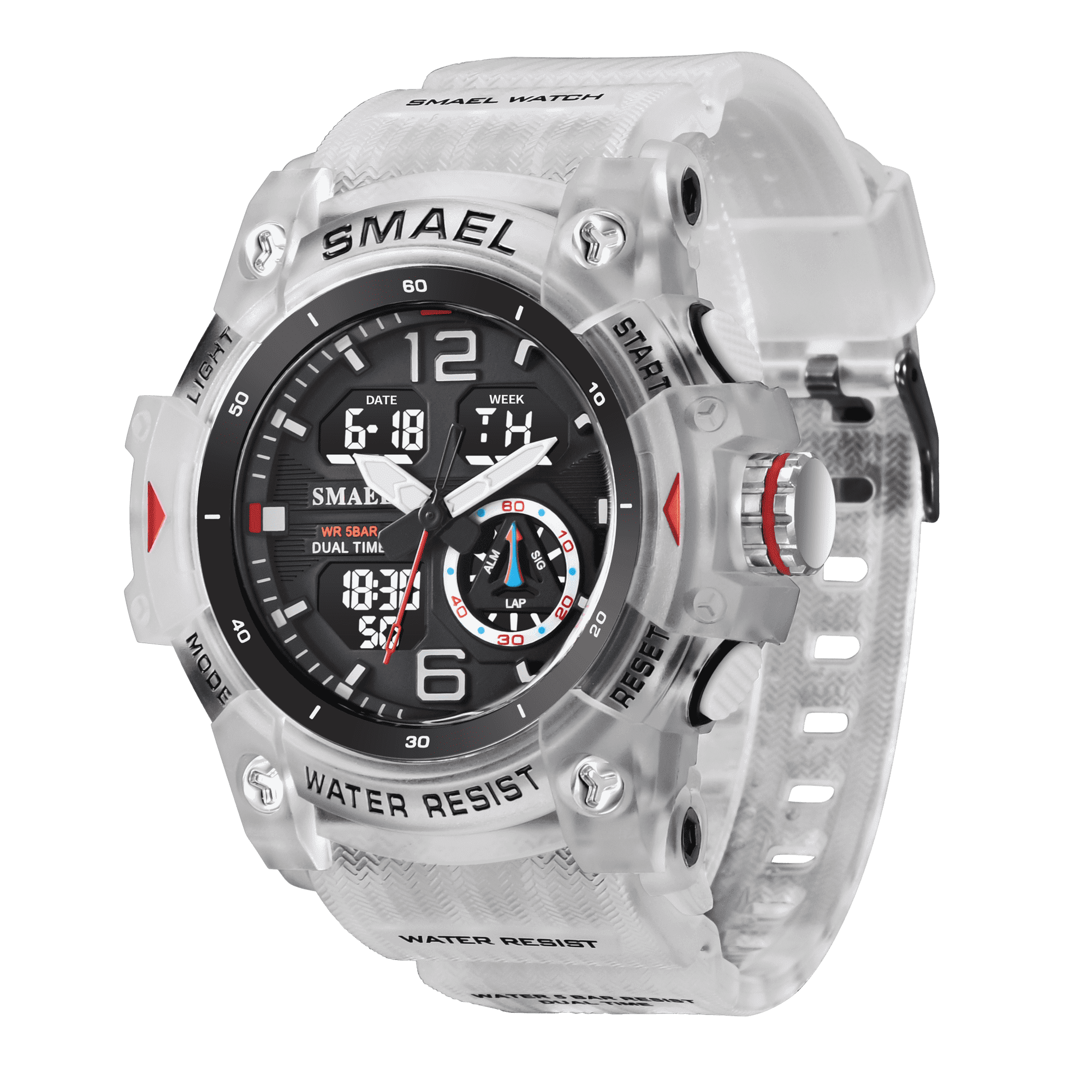 Mens Digital Watch LED Backlight Wristwatch Outdoor Sport Watch with ...