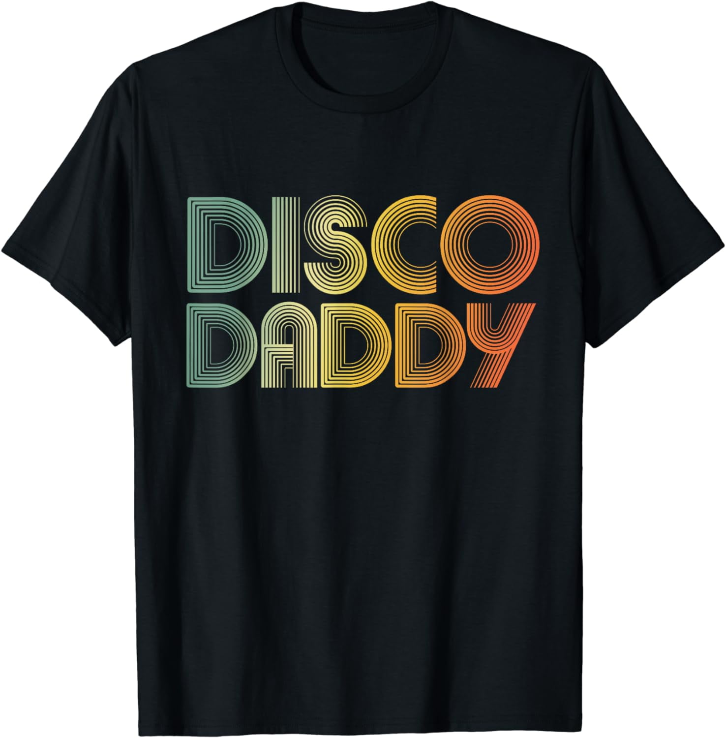 Mens Disco Daddy Retro 60s 70s Party Costume Dad Fathers Day T-Shirt ...