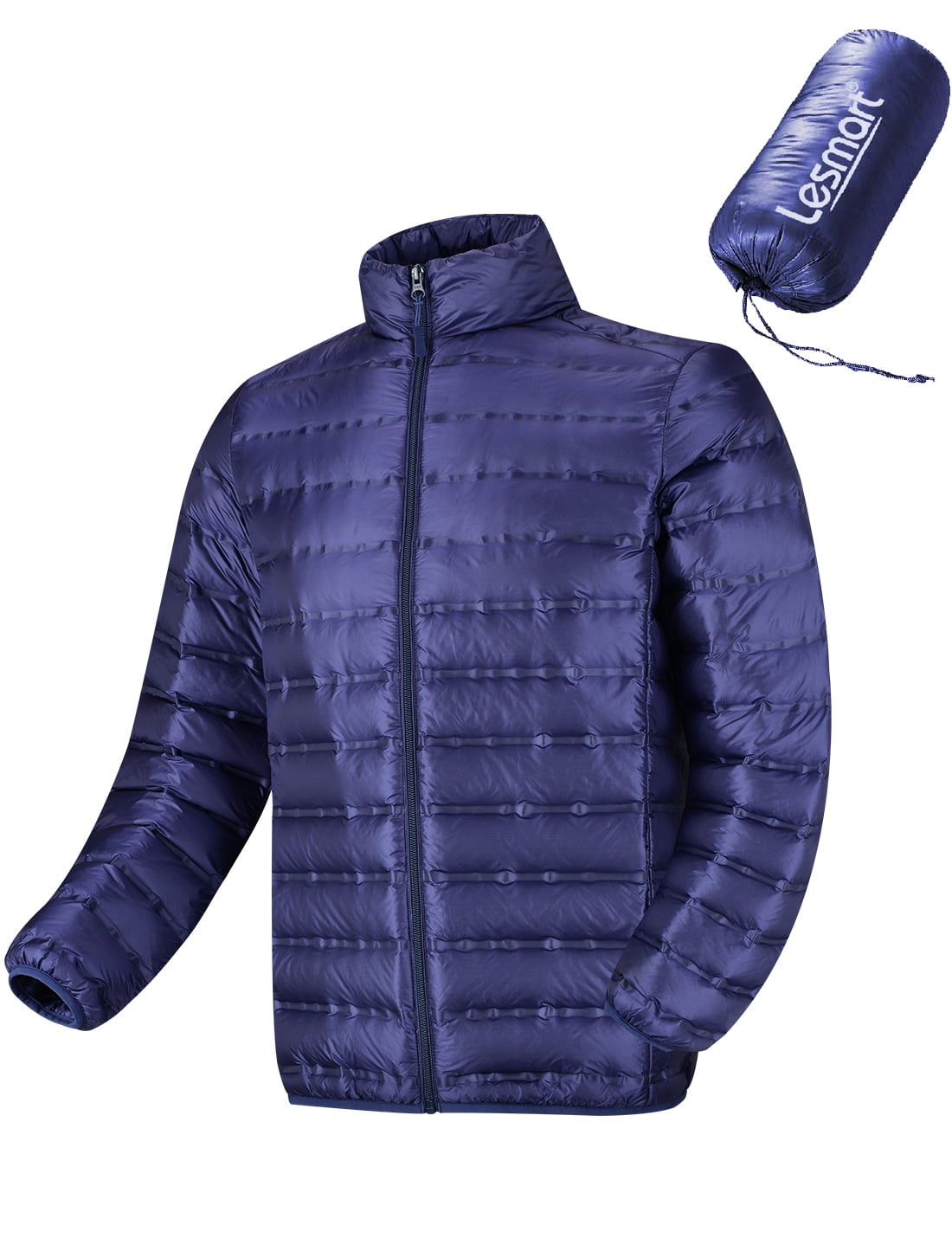 Mens Down Puffer Jacket Lightweight Packable Winter Quilted Warm Coat