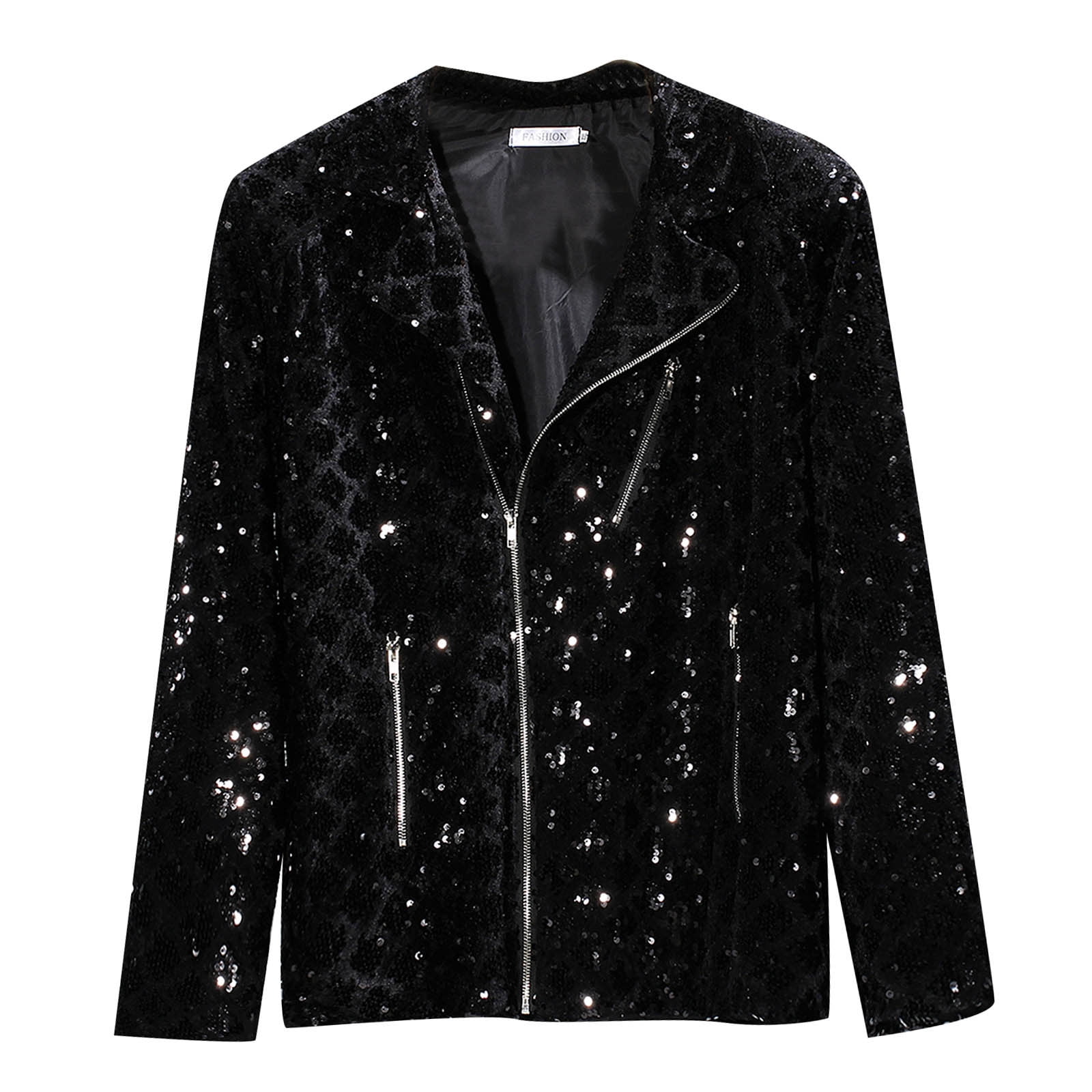 Mens Dress Glitter Change Color Flash Bar Nightclub Stage Show Suit ...