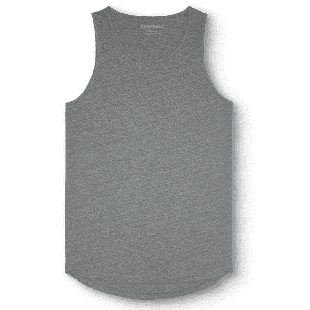 Mens Drop Cut Tank Tops Scallop Bottom Dropcut Tank for Men Singles and ...