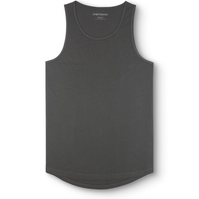 Mens Drop Cut Tank Tops Scallop Bottom Dropcut Tank for Men Singles and ...