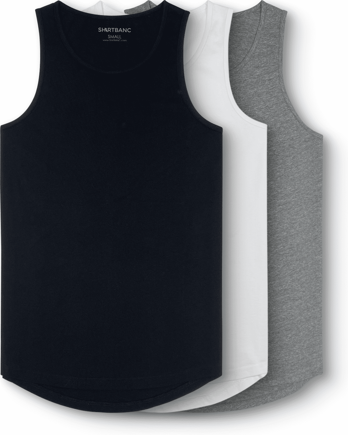 Mens Drop Cut Tank Tops Scallop Bottom Dropcut Tank for Men Singles and ...