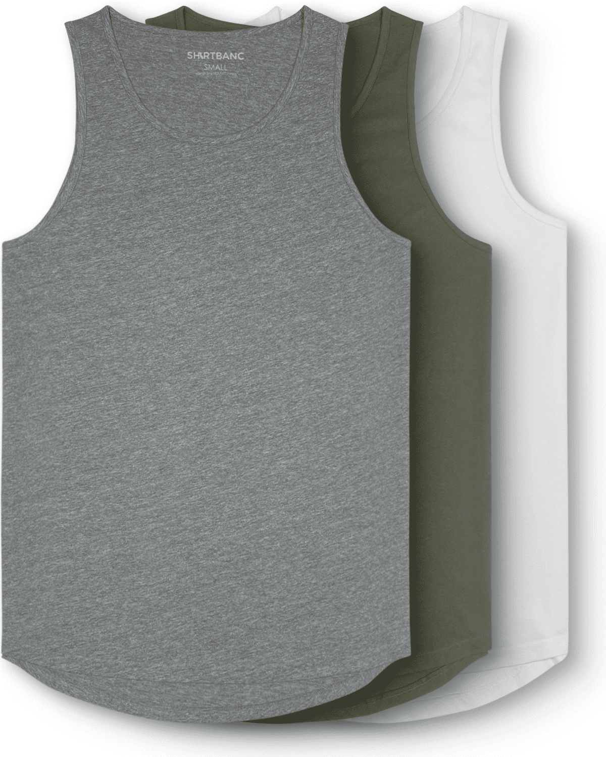 Mens Drop Cut Tank Tops Scallop Bottom Dropcut Tank for Men Singles and ...