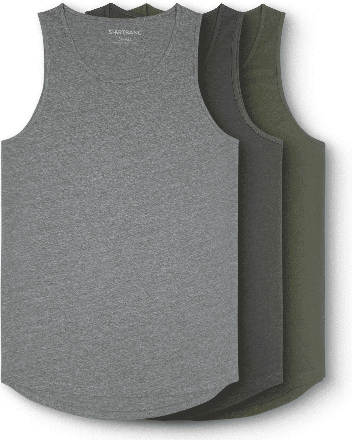 Mens Drop Cut Tank Tops Scallop Bottom Dropcut Tank for Men Singles and ...