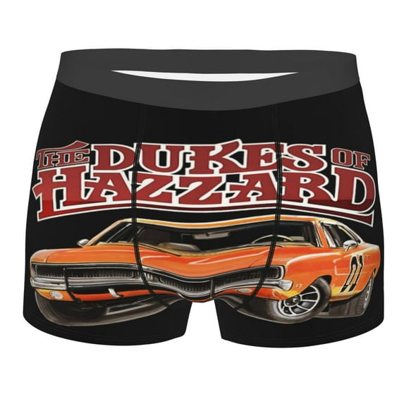 Mens Dukes Orange Car Haz-zard Underwear Boxer Briefs Comfort & Soft ...