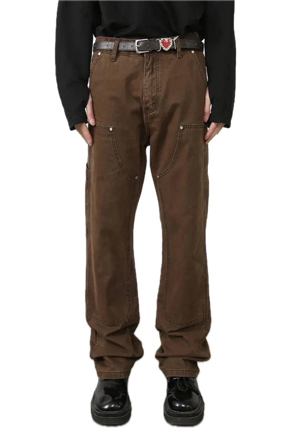 Mens Durable Cargo Jeans with Multiple Pockets for Work and Outdoor ...