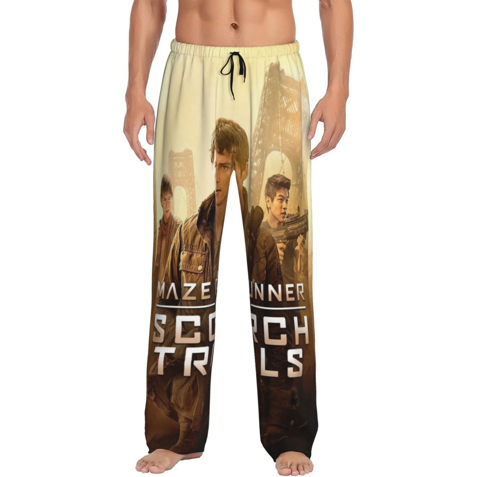 Mens Dylan O-Brien Pajama Pants Lounge Pants Super Soft Pajama Bottoms with Pockets Drawstring ...