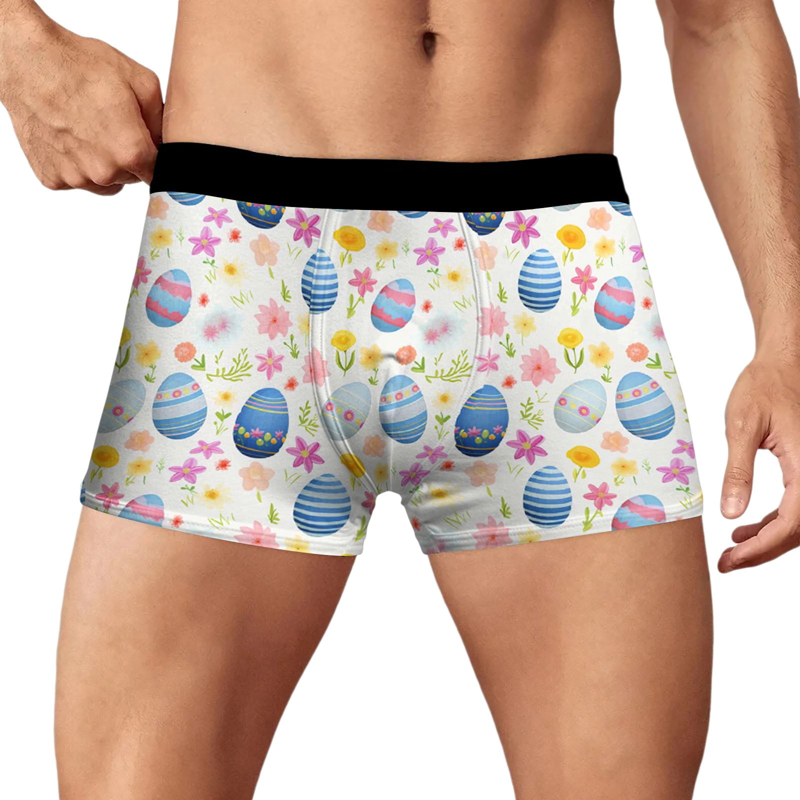 Mens Easter Underwear Breathable Easter Egg 3D Printed Boxers Underwear - Walmart.com