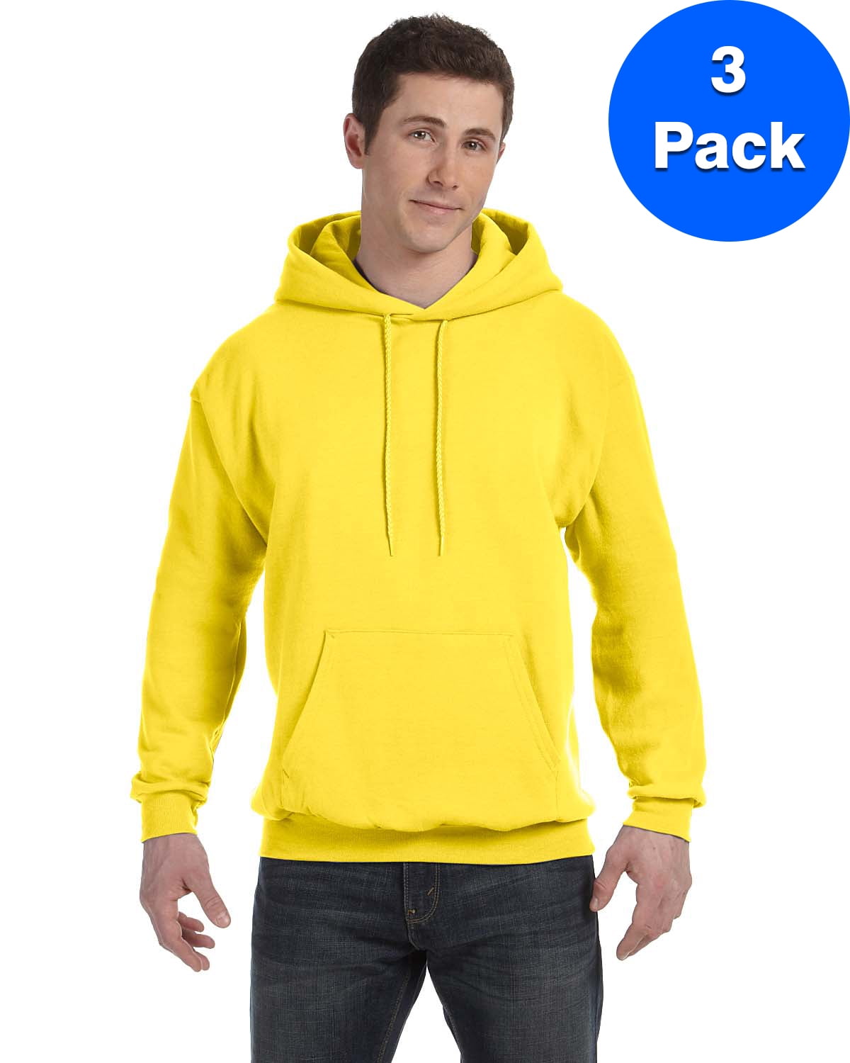 Mens Ecosmart Hooded Sweatshirt P170 (3 PACK) - Walmart.com