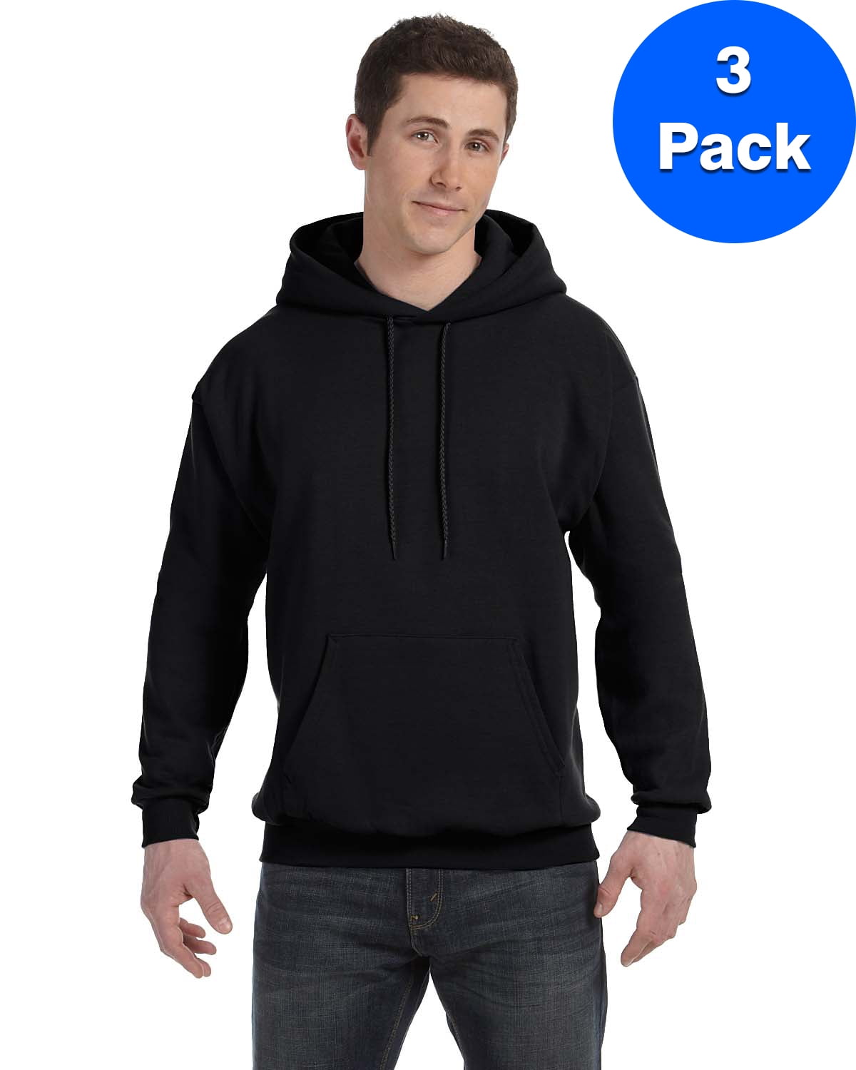 Mens Ecosmart Hooded Sweatshirt P170 (3 PACK) - Walmart.com