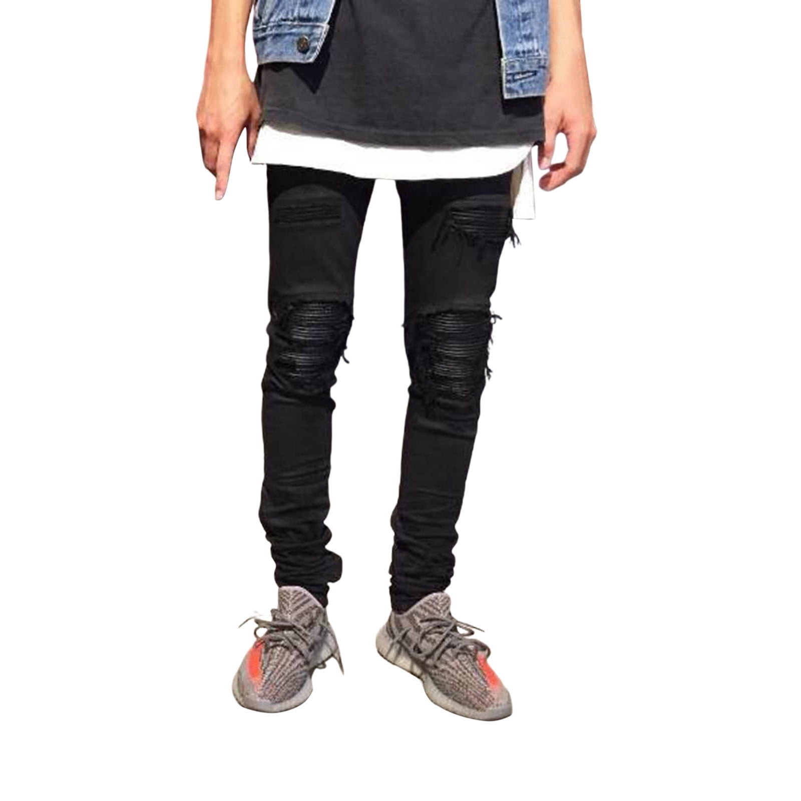 Mens Elastic Waist Jeans Pants for Seniors Adaptive Mens Pants for ...