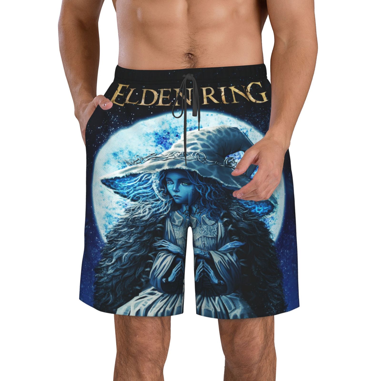 Mens Elden Ring Swim Trunks Quick Dry Bathing Suit Stretch Board Shorts ...