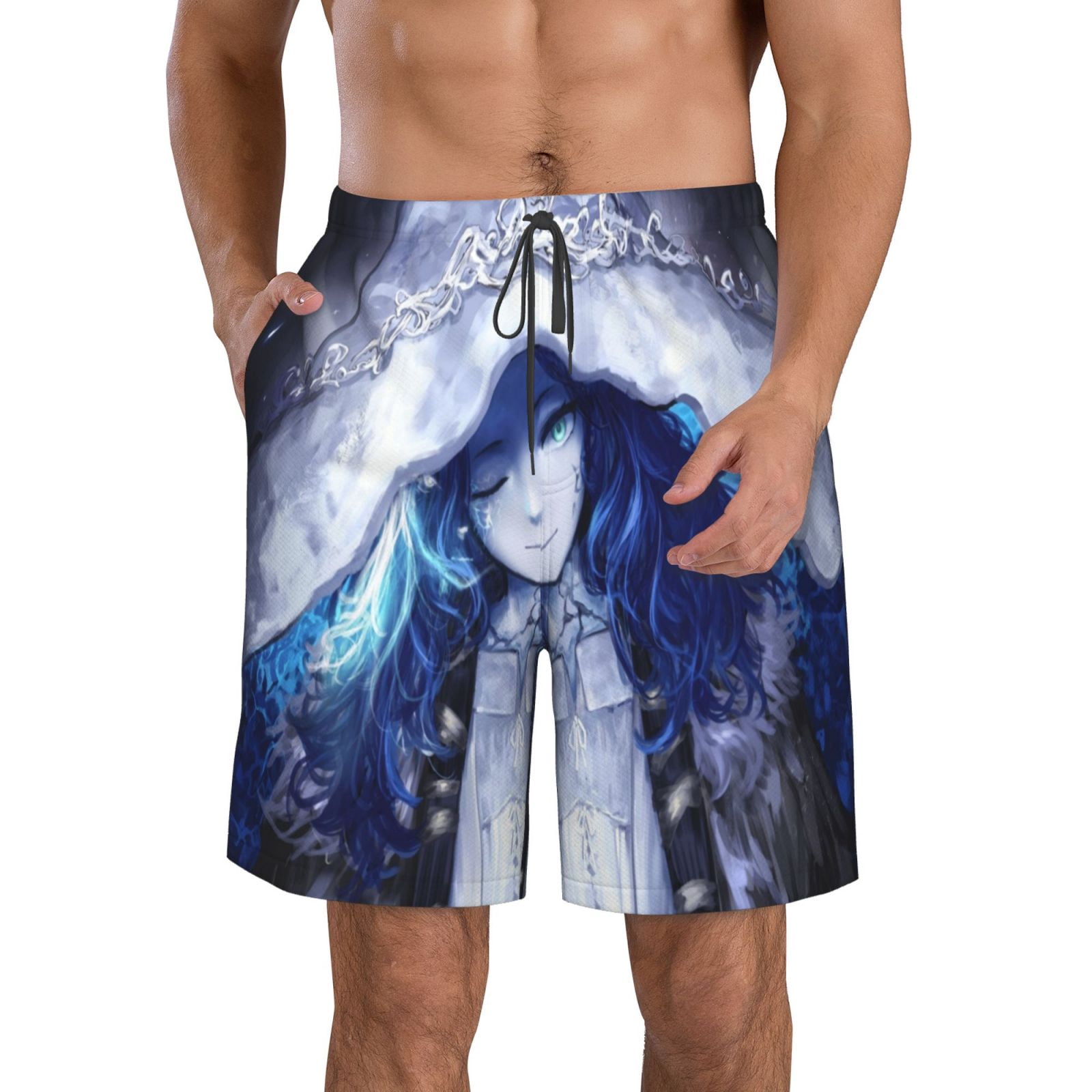 Mens Elden Ring Swim Trunks Quick Dry Bathing Suit Stretch Board Shorts ...