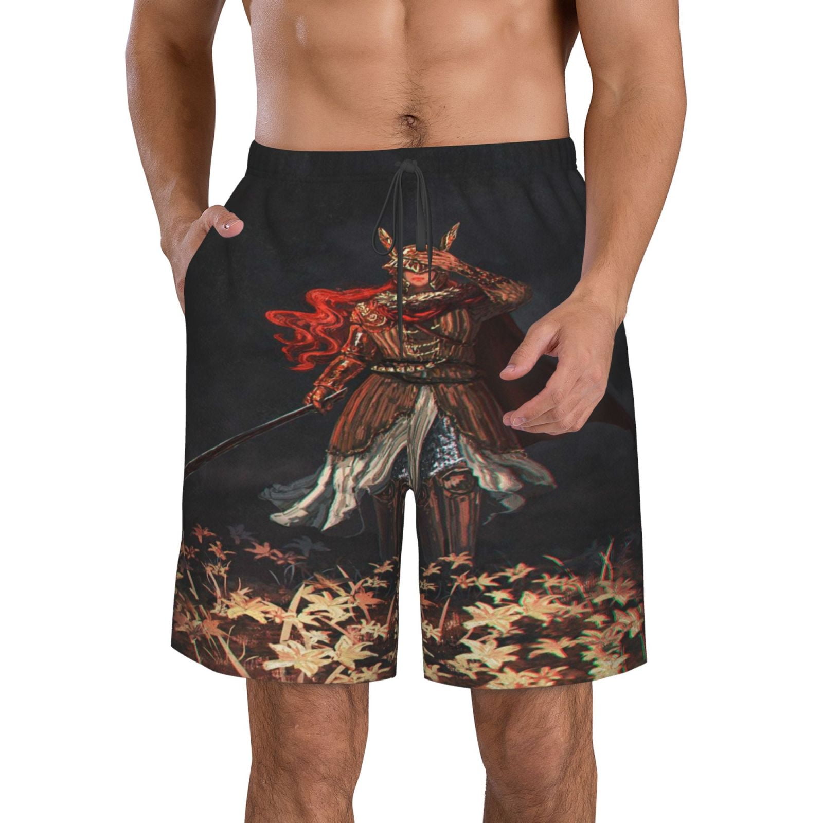 Mens Elden Ring Swim Trunks Quick Dry Bathing Suit Stretch Board Shorts ...