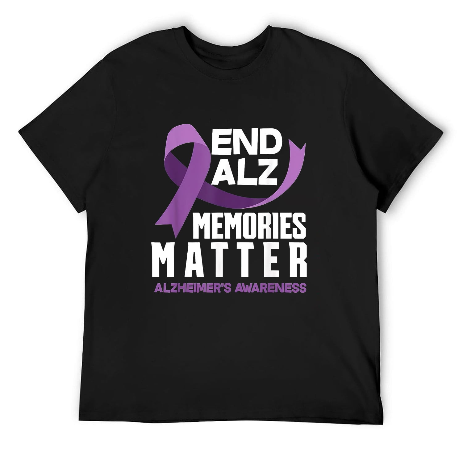 Mens End Alz Memories Matter Dementia Alzheimer's Awareness T-Shirt ...