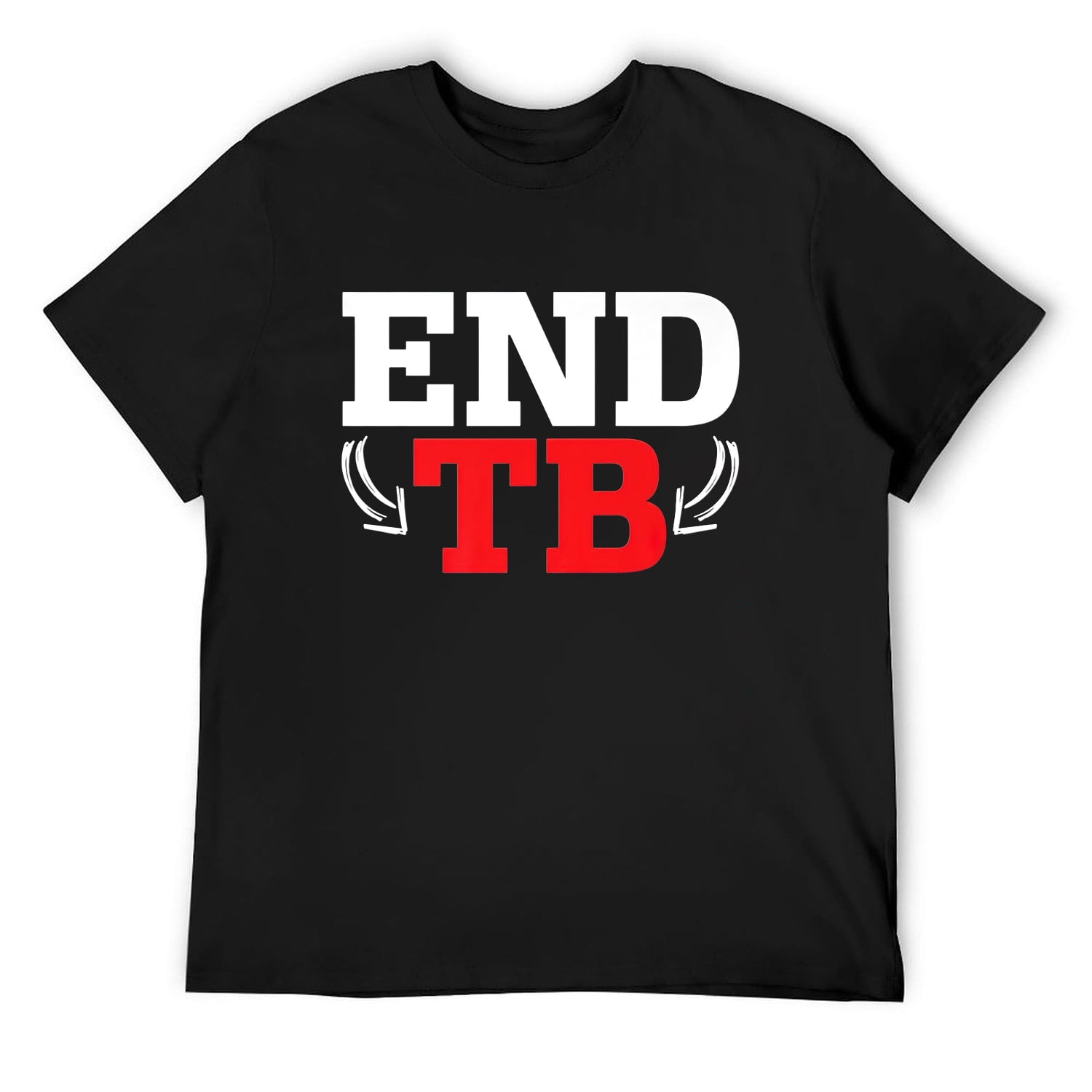 Mens End TB Tuberculosis Warrior Tuberculosis Awareness T-Shirt Black ...