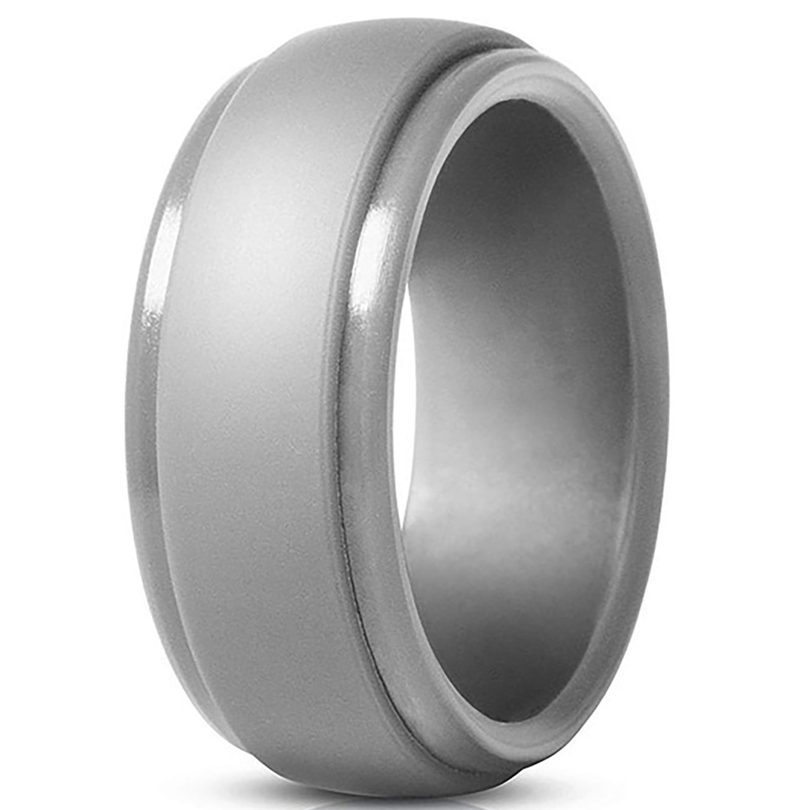 Mens Engagement Rings Occident Couples Wedding Round Rubber Rings ...
