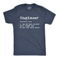 Crazy Dog T-Shirts Mens Funny Engineer Definition T-Shirt, Sarcastic ...
