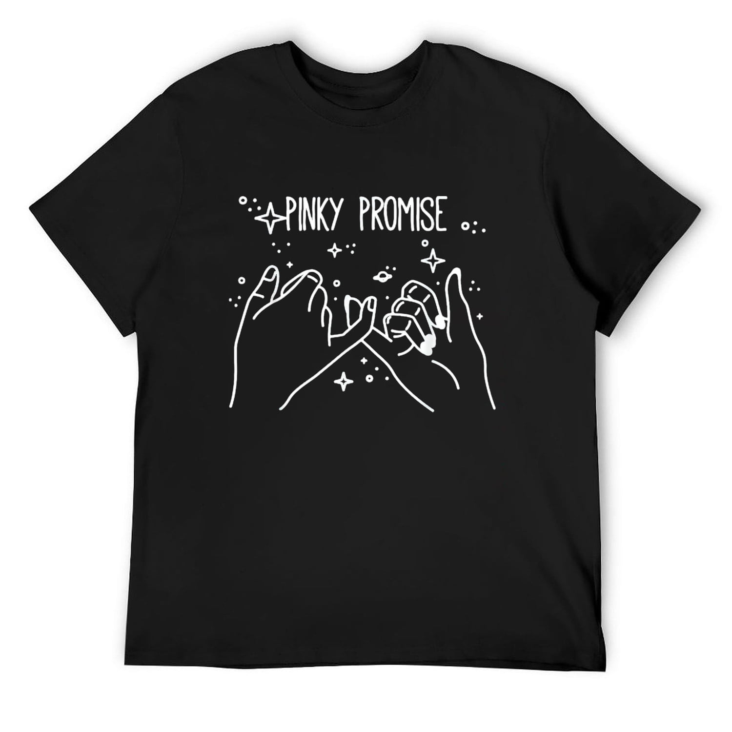 Mens Enjoy Cool The Pinky Promise & Be Honest Illustration Quotes T ...