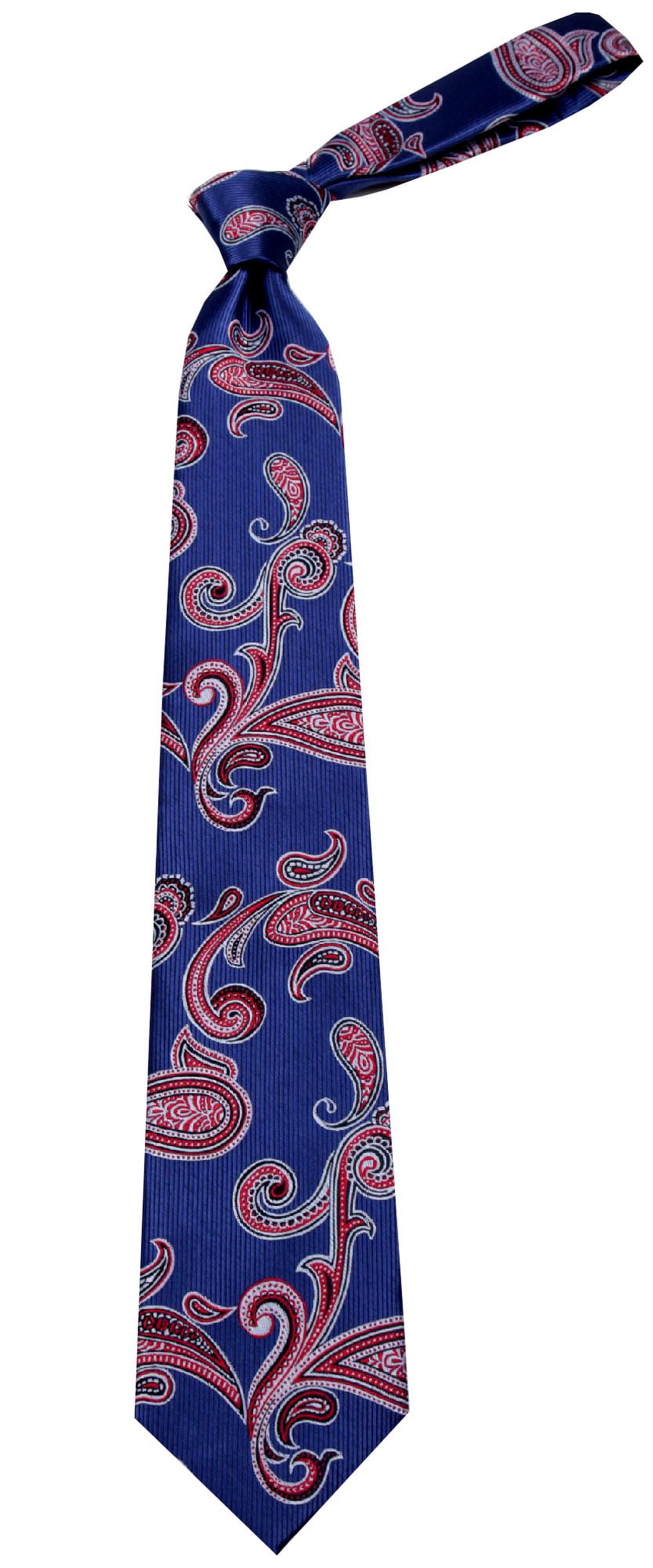 Mens Extra Long Big and Tall Fashion Necktie Geometric and Stripe ...