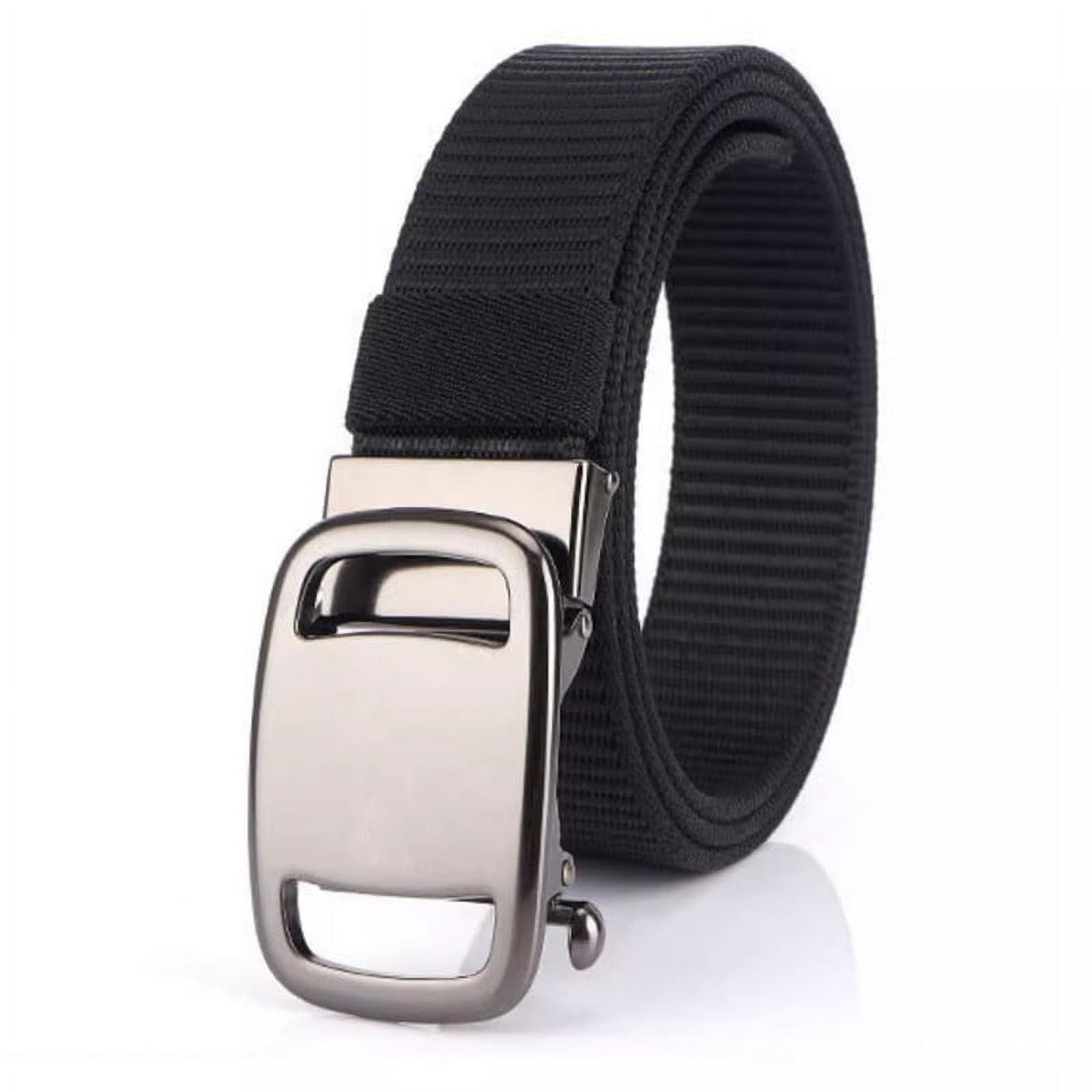 Mens Extra Long Nylon Woven Clip Belts for Men Metal Buckle Free Cut-to ...