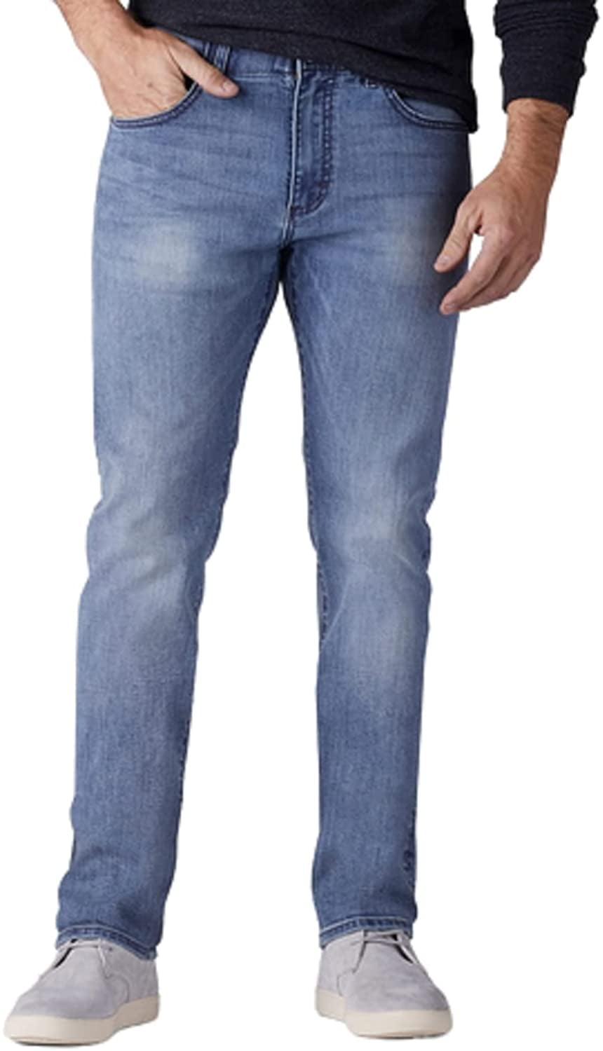 Mens Extreme Motion Slim Straight Leg Jeans in Zander - Walmart.com