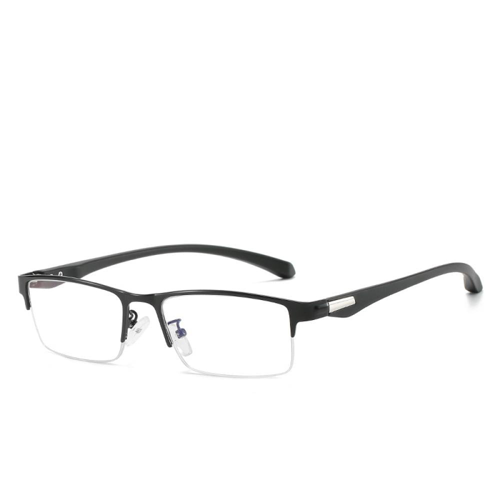 Mens Fashion Blue Light Blocking Half Rimless Reading Glasses 1.5 ...
