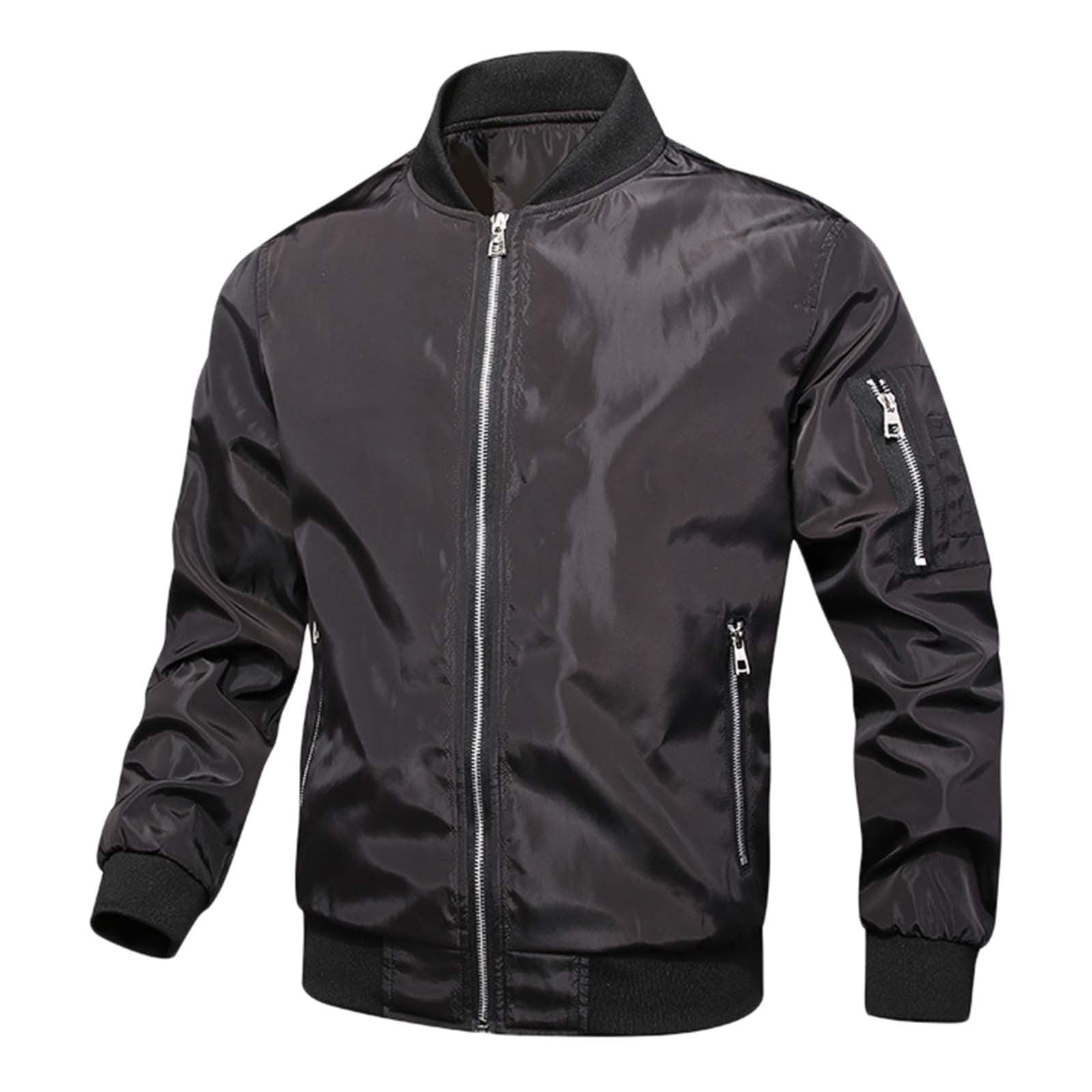 Mens Fashion Business Leisure Large Zipper Jacket Slytherin - Walmart.com