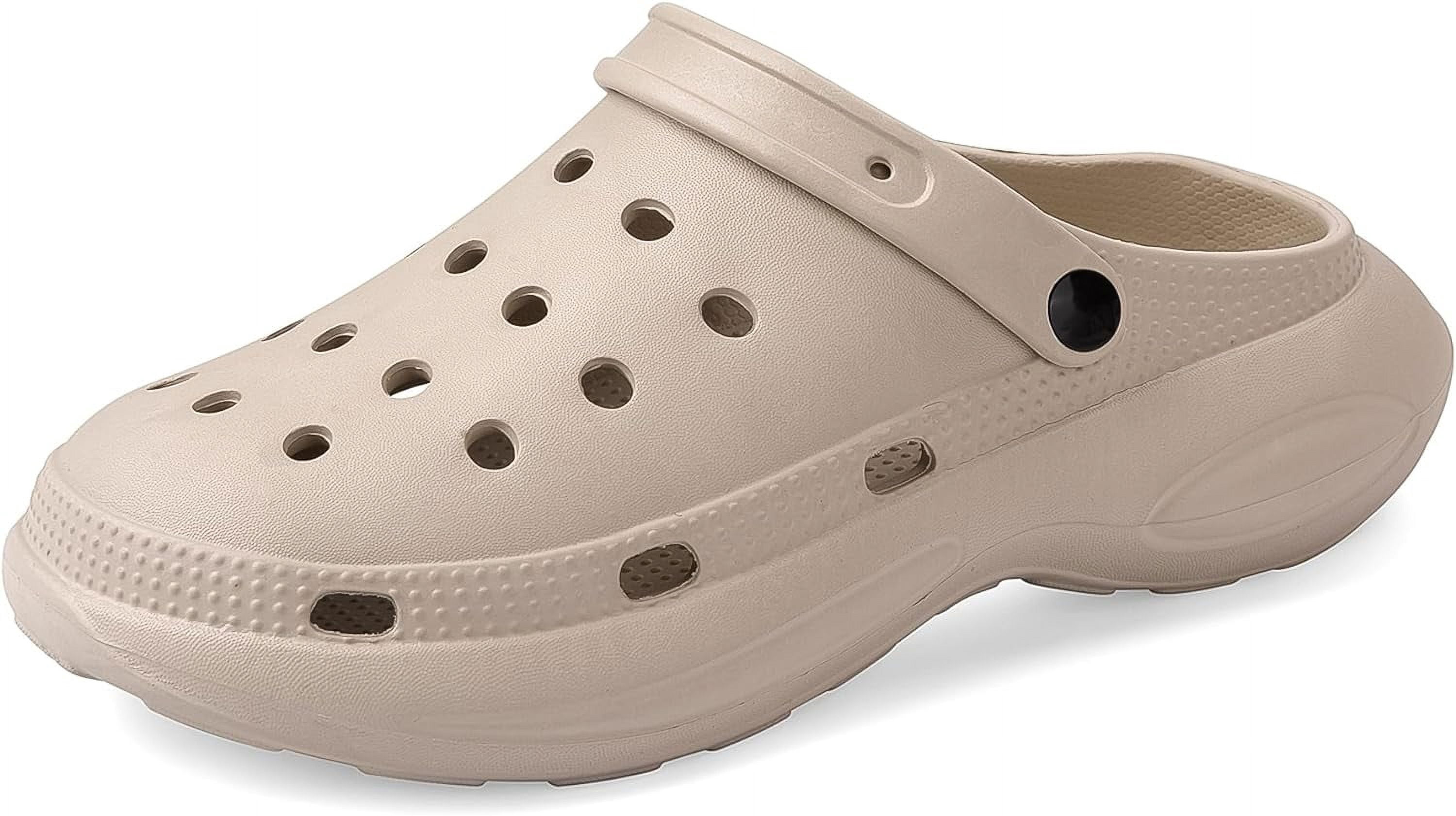 Mens Fashion Platform Clogs Closed Toe Garden Shoes Slip on Indoor ...
