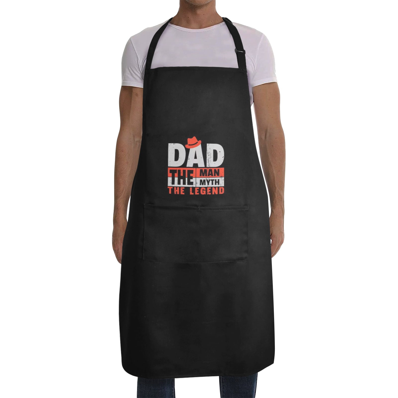 Mens Father's Day Apron - Custom BBQ Grill Kitchen Chef Apron for Men ...