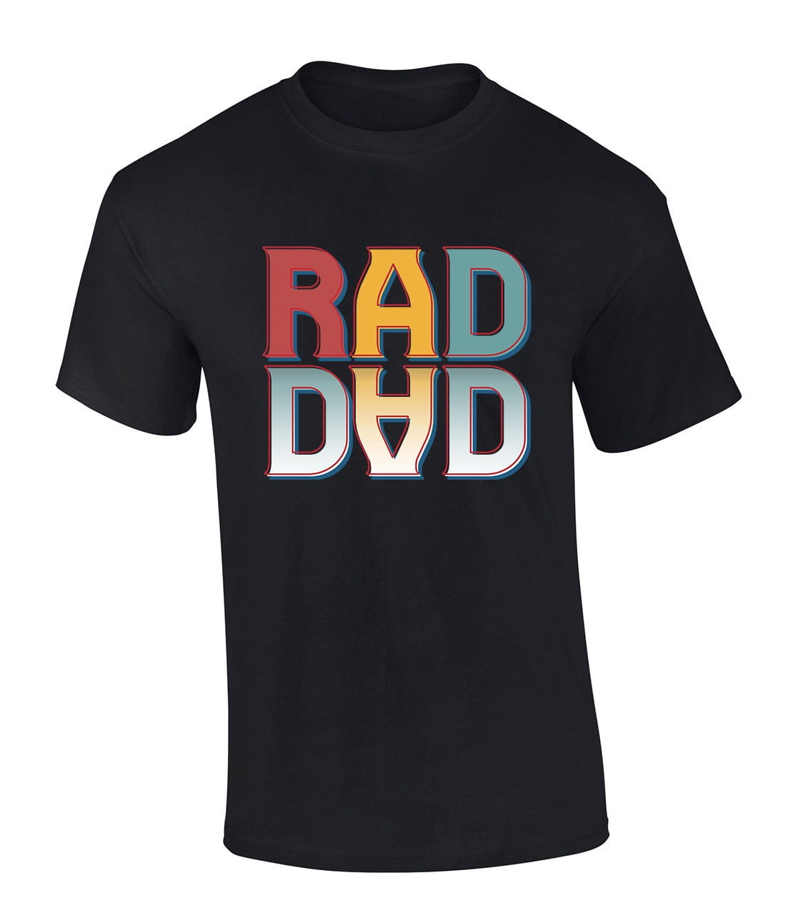 Mens Fathers Day Tshirt Rad Dad Cool Funny Funny Short Sleeve T-shirt ...